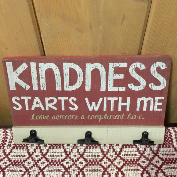 Accents | Copy Wood Kindness Sign | Poshmark
